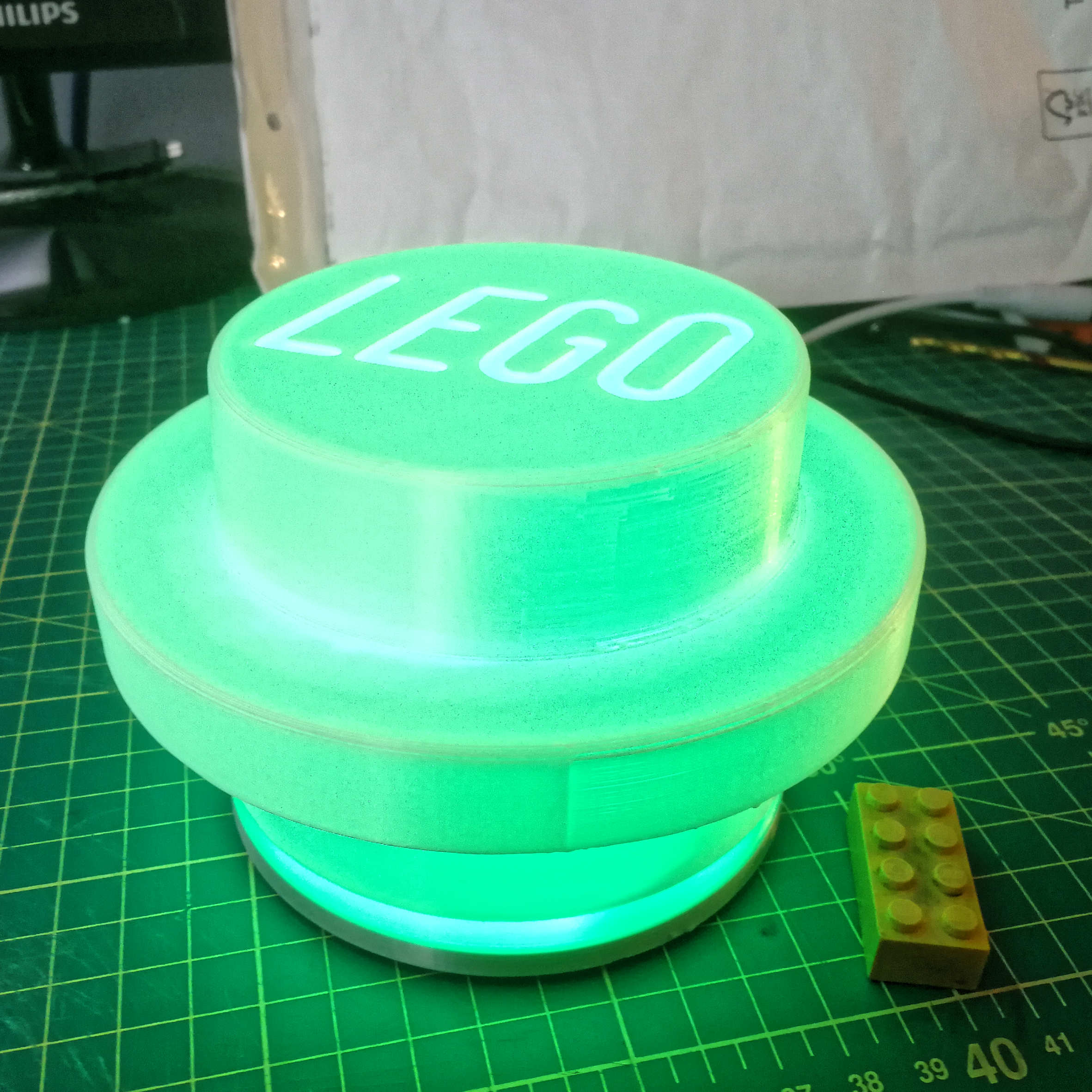 Led lamp - Lego stud by bollibe | Download free STL model | Printables.com