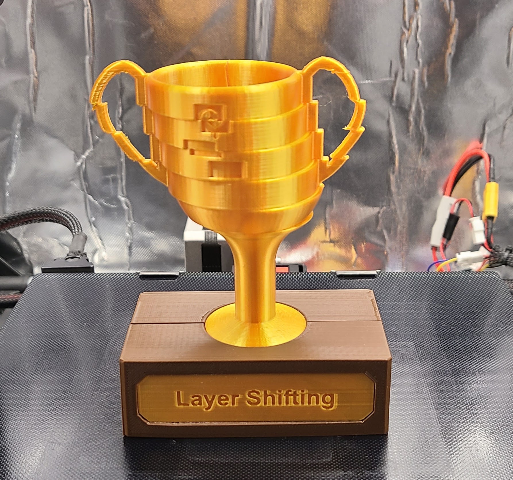 3D Printing Trophy: Layer Shifting by Amos491 | Download free STL model ...