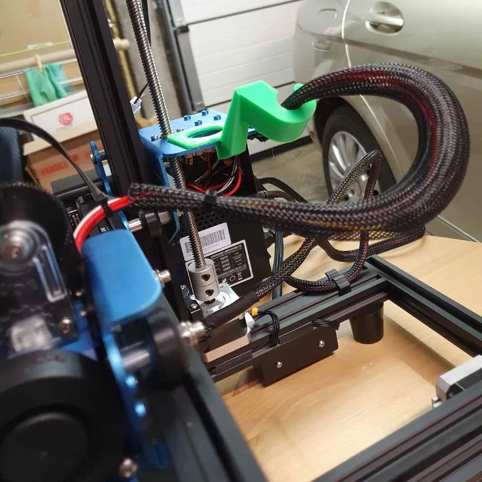 CR10 V3 - power cables support at45° by bollibe | Download free STL ...