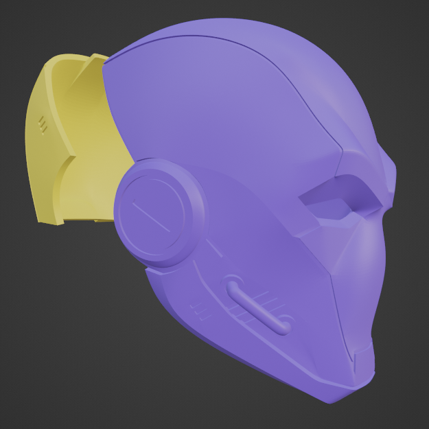 Cyber Red Hood Inspired Helmet by Budwin | Download free STL model ...