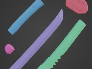 Fortnite DeathStroke Inspired Sword by Budwin | Download free STL model | Printables.com