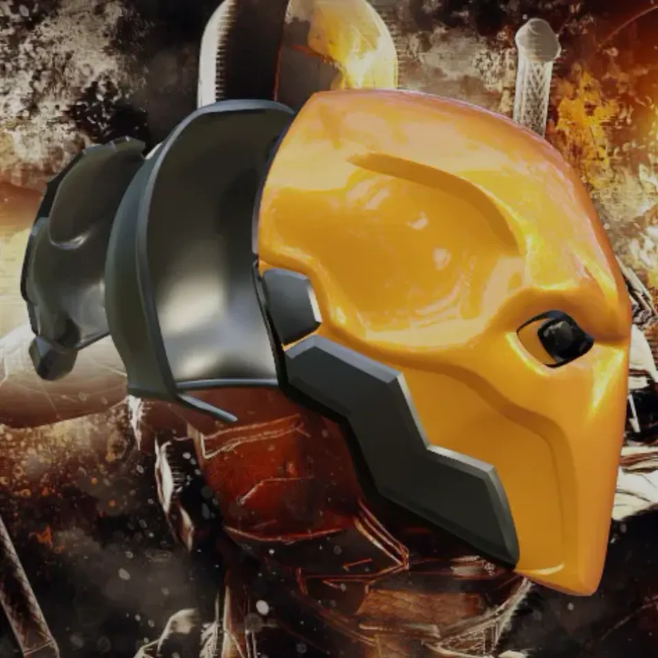 DeathStroke Arkham Knight Inspired Helmet by Budwin | Download free STL ...