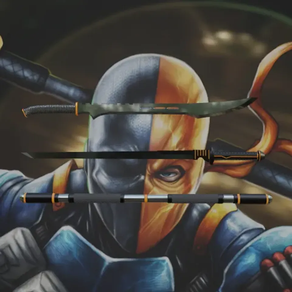 DeathStroke Inspired Weapon Pack by Budwin | Download free STL model ...