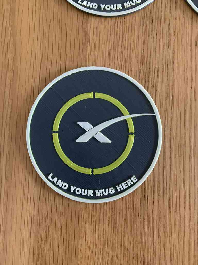 SPACEX COASTER LANDINGPAD "LAND YOUR MUG HERE" / dessous de verre by ...