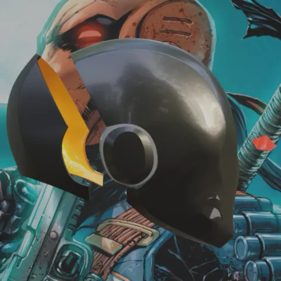 DeathStroke Inspired Helmet by Budwin | Download free STL model ...