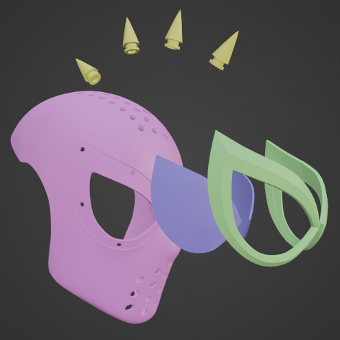 Spider-Punk V2 Inspired Face Shell by Budwin | Download free STL model ...