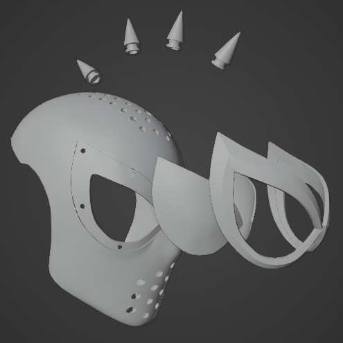 Spider-Punk V2 Inspired Face Shell by Budwin | Download free STL model ...