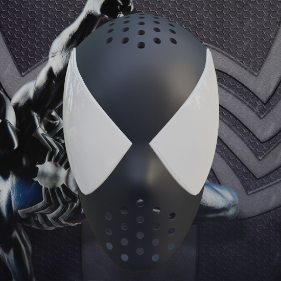 Ultimate Symbiote Inspired Spider man Face Shell por Budwin | Descargar ...