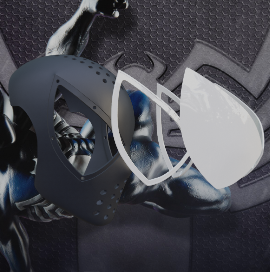 Ultimate Symbiote Inspired Spider man Face Shell por Budwin | Descargar ...
