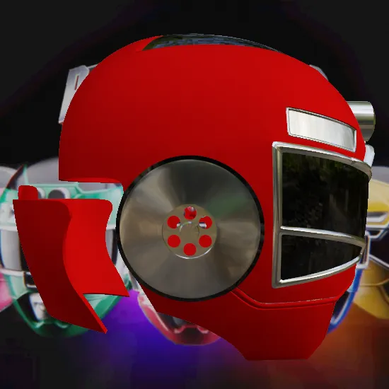 Red Turbo Ranger Inspired Helmet by Budwin | Download free STL model ...