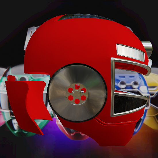 Red Turbo Ranger Inspired Helmet by Budwin | Download free STL model ...