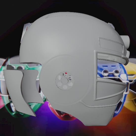 Red Turbo Ranger Inspired Helmet by Budwin | Download free STL model ...