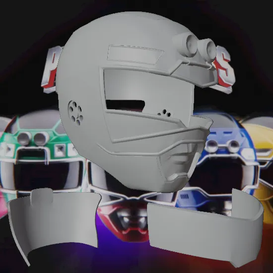 Red Turbo Ranger Inspired Helmet by Budwin | Download free STL model ...