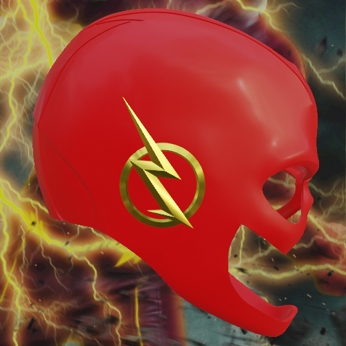 CW Flash Inspired Helmet by Budwin | Download free STL model ...