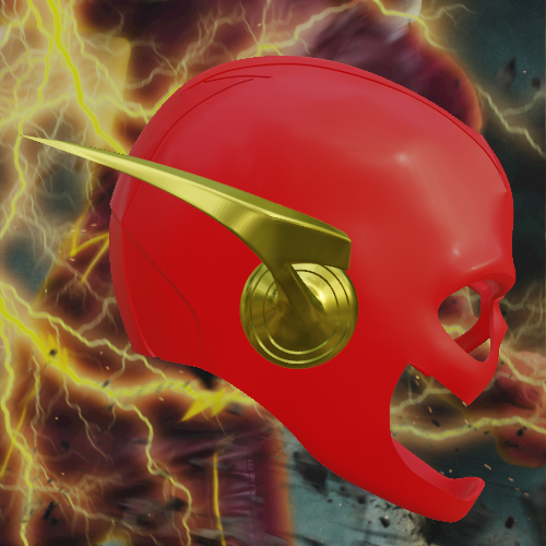 CW Flash Inspired Helmet by Budwin | Download free STL model ...