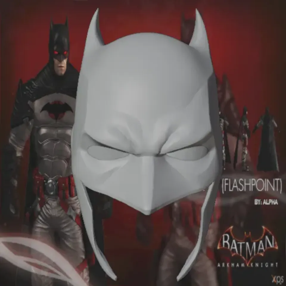 Batman Flashpoint Inspired Mask by Budwin | Download free STL model ...