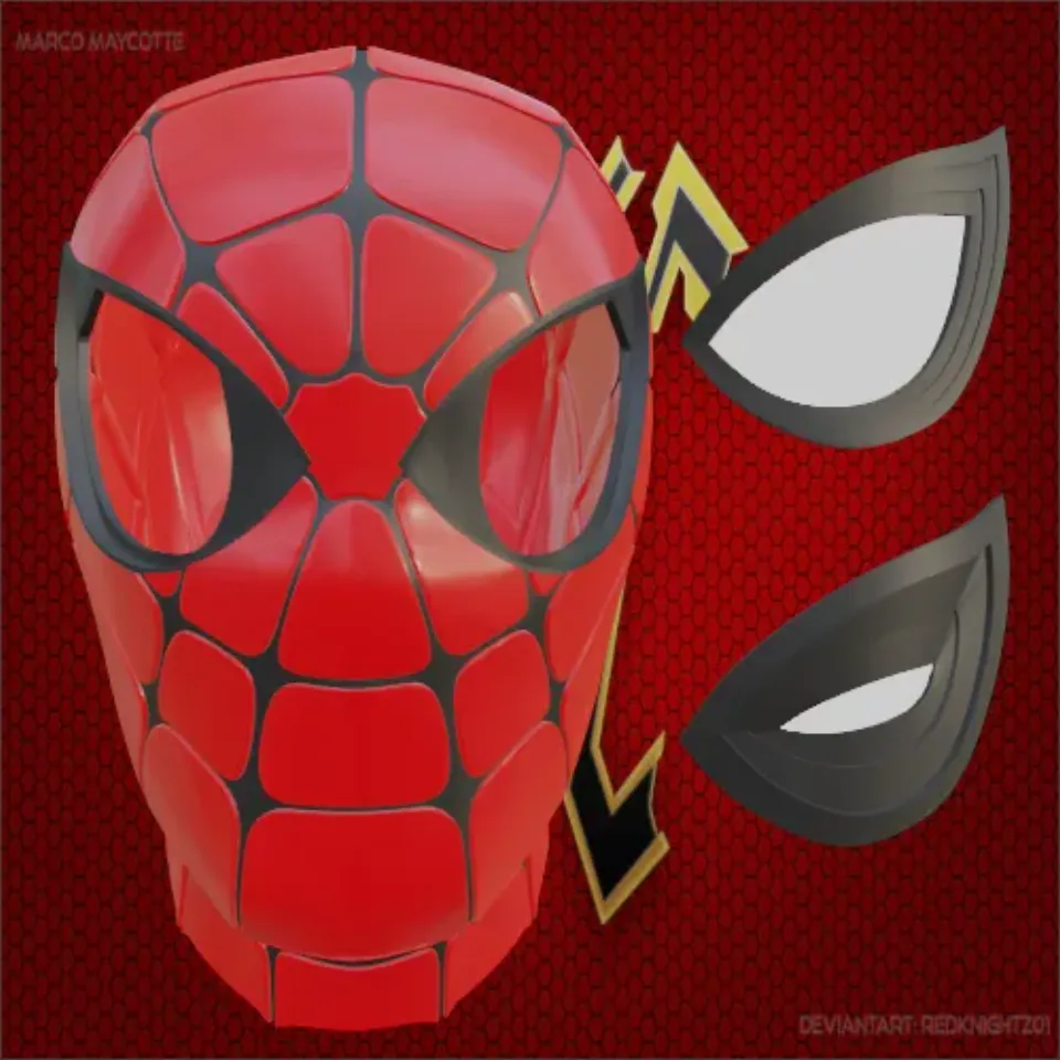 Iron Spider-Man Inspired Helmet by Budwin | Download free STL model ...
