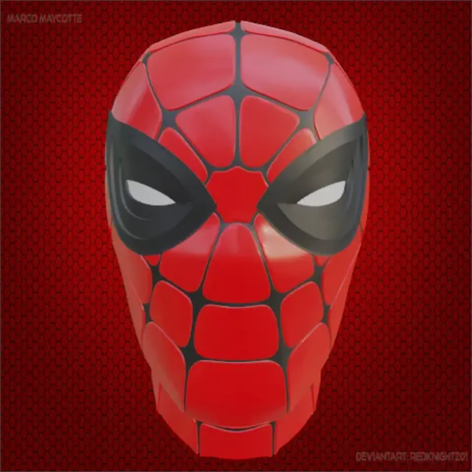Iron Spider-Man Inspired Helmet by Budwin | Download free STL model ...