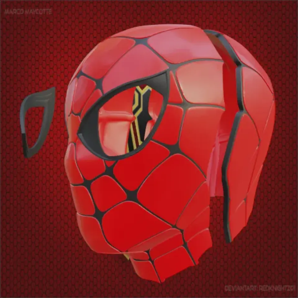 Iron Spider-Man Inspired Helmet by Budwin | Download free STL model ...
