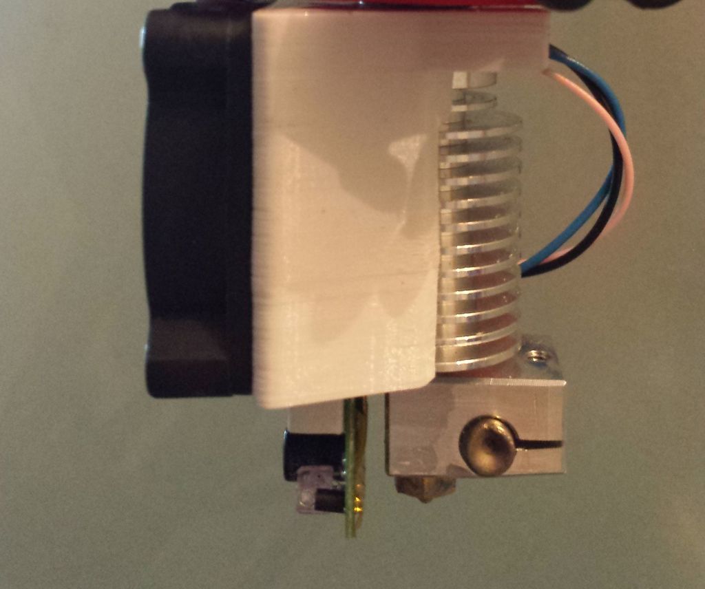 Fan duct and Mini Differential IR sensor v1.1 mount for E3Dv6 hot end ...
