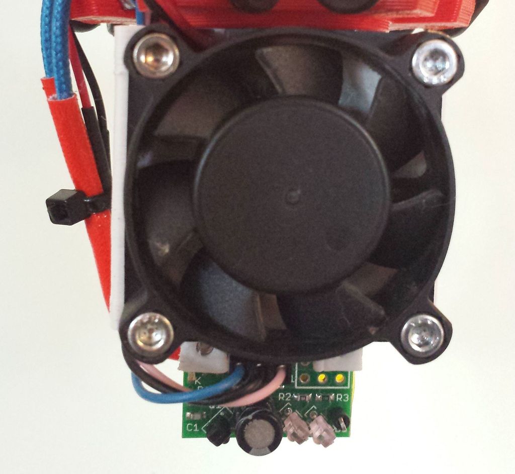 Fan duct and Mini Differential IR sensor v1.1 mount for E3Dv6 hot end ...