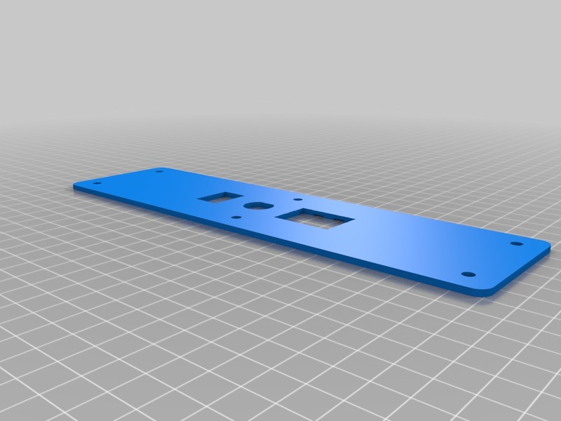 Kossel 2020 mains inlet panel by dc42 | Download free STL model ...
