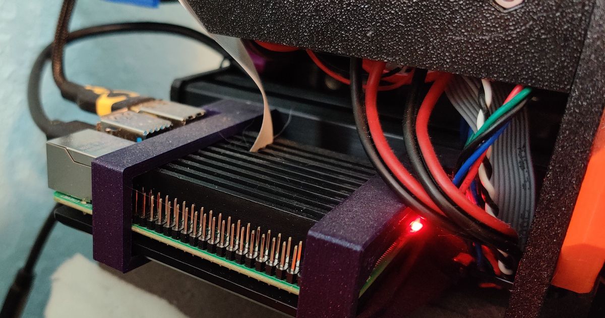 3D printer mounting bracket for Raspberry Pi in aluminum case by ...