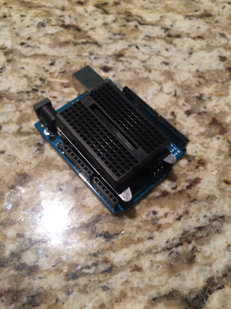 Arduino uno mini breadboard riser by Dread Maker Roberts | Download ...
