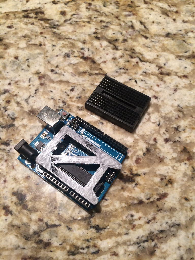Arduino uno mini breadboard riser by Dread Maker Roberts | Download ...
