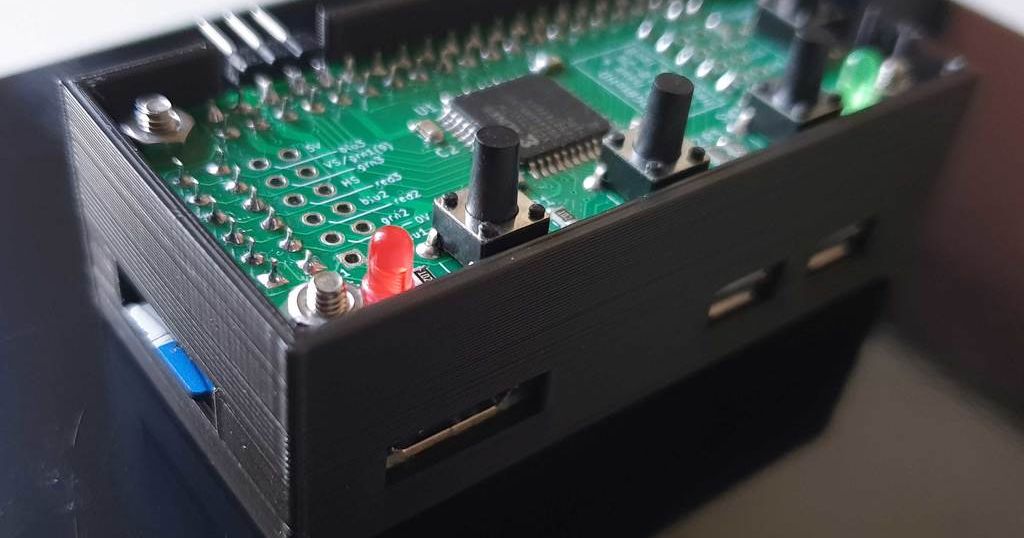 Raspberry Pi 0 + RGB2HDMI 12bit board case by pixelk | Download free ...