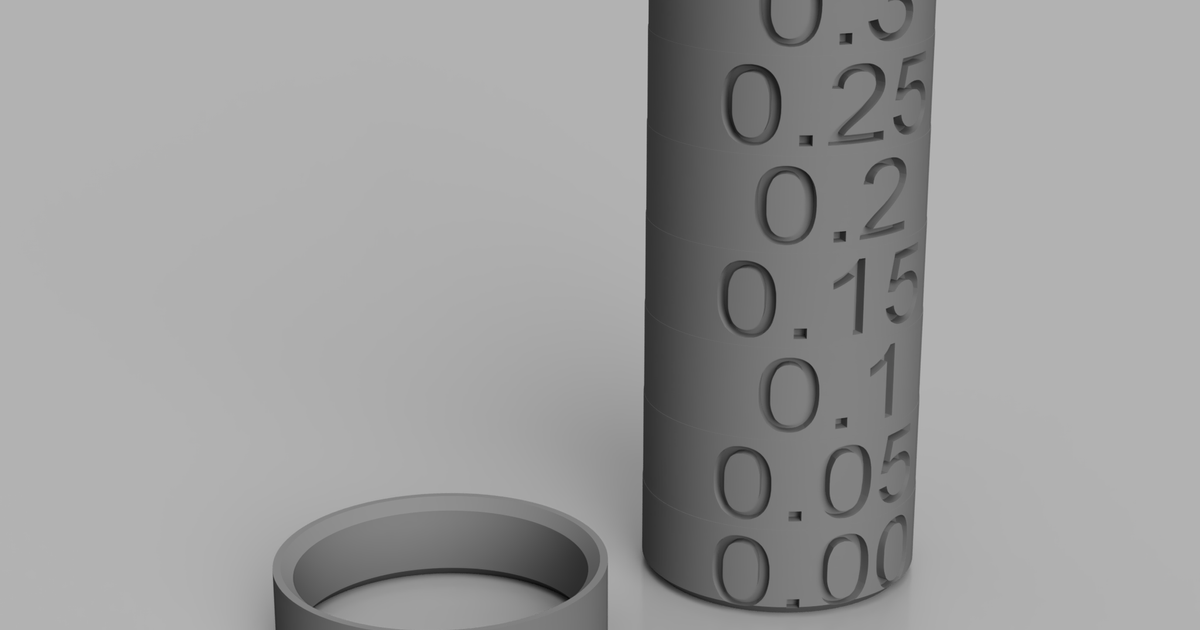 Low weight Tolerance clearance test 0.00mm - 0.3mm by Gabriel ...