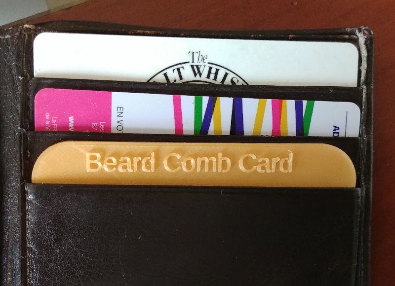 Beard Comb Card by Jipé | Download free STL model | Printables.com