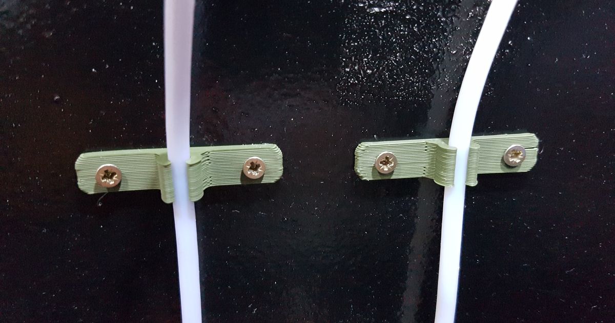 PTFE (teflon) Tube 4 mm Holding Clamp by Snafky | Download free STL ...