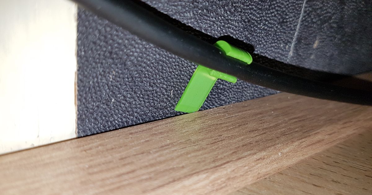 Cable Clip for Slits or small openings by Snafky | Download free STL ...