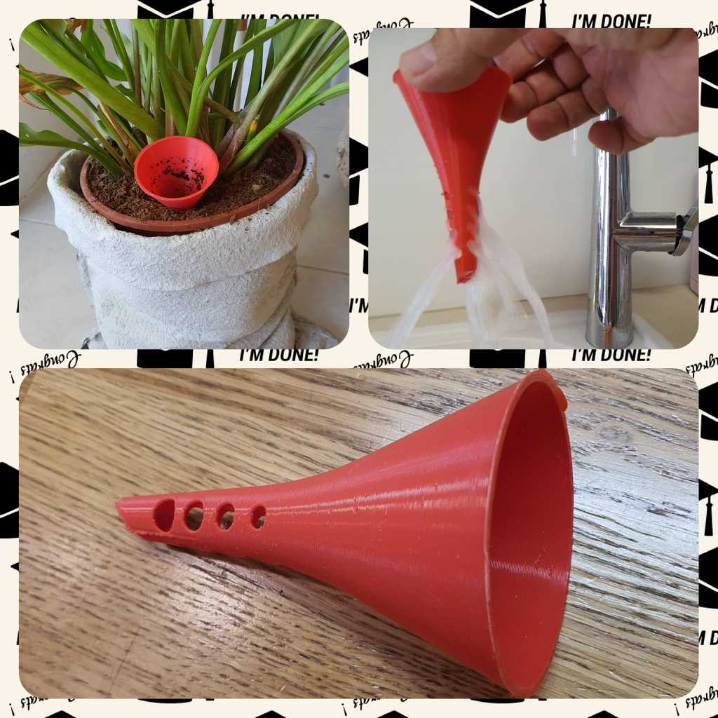 Funnel for potted plants by HiRez99 | Download free STL model ...