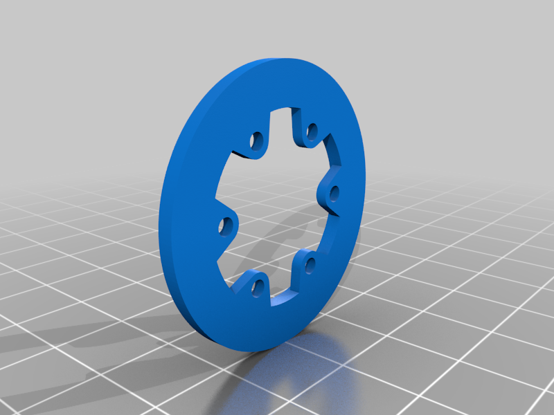 3DSets 2-piece brake rotor and hub by MC1457 | Download free STL model ...