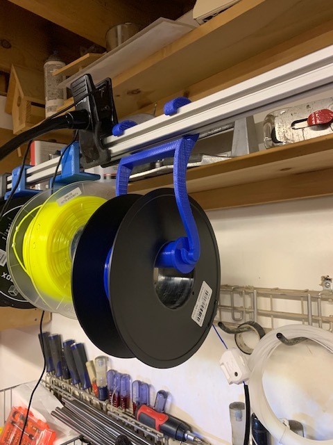 Spool Caddy for 1" Extrusion Rack by MC1457 | Download free STL model ...
