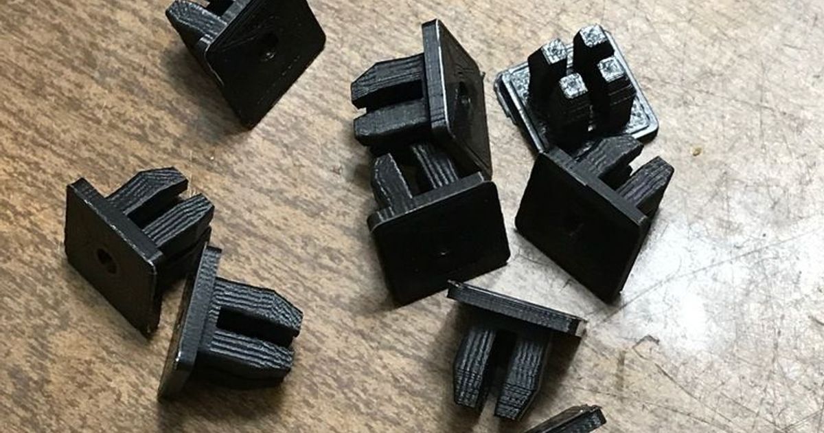 Plastic Nut Insert for #10 screw 9x9mm square by MC1457 | Download free ...