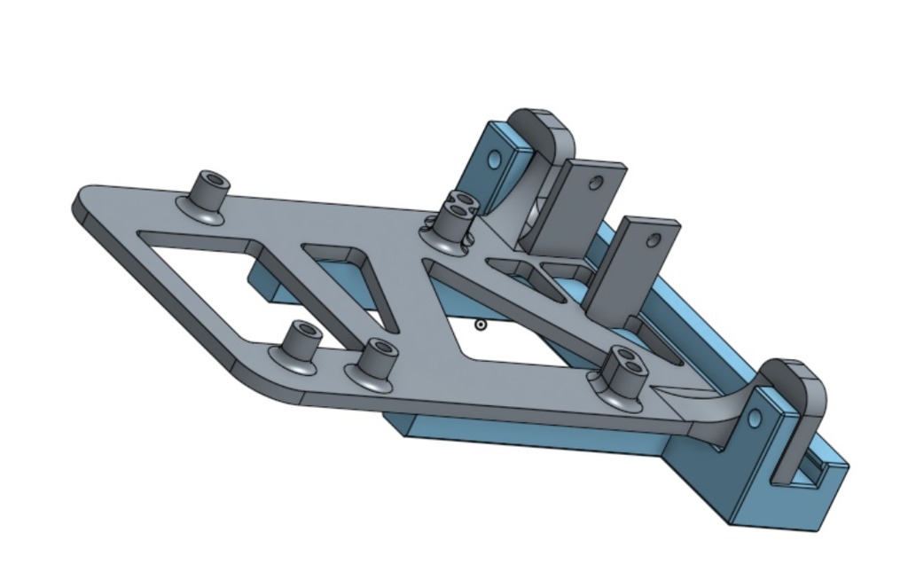 Re-ARM mount for 2020 Kossel mini by Stefan | Download free STL model ...