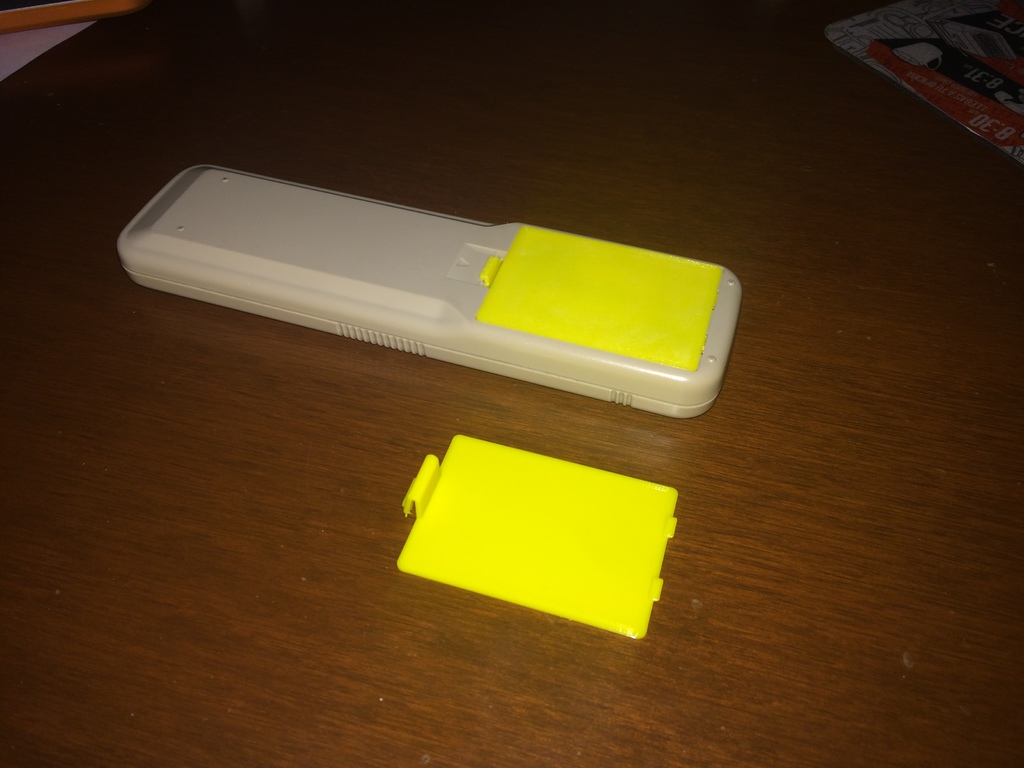 Generic AC Remote Battery Door by 3dxcub3 | Download free STL model ...