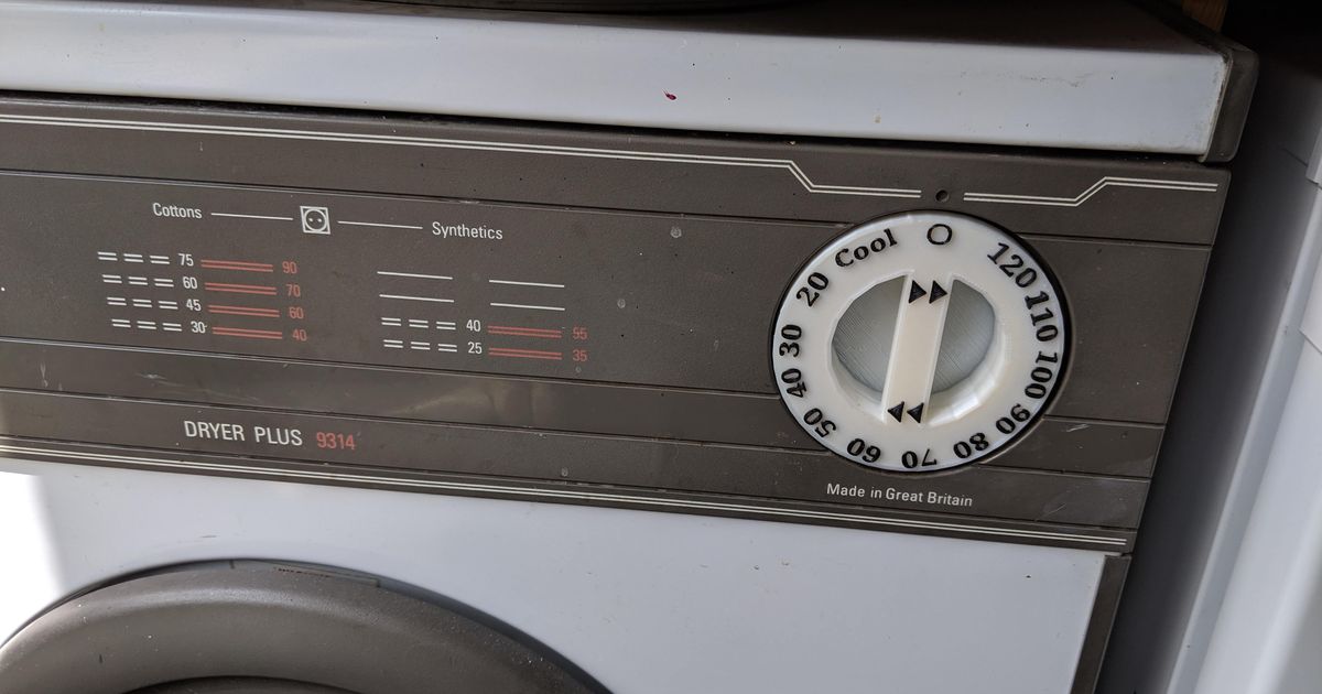 Replacement Dial for Hotpoint Dryer Plus 9314 by DarthTater | Download ...