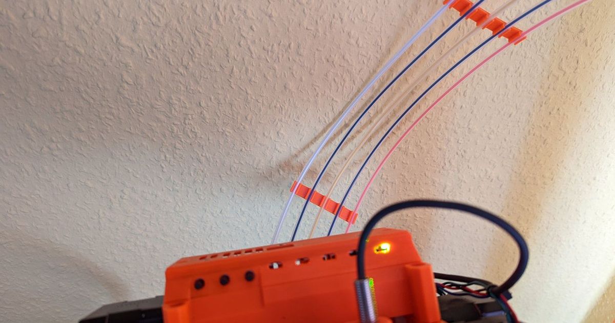 MMU2s PTFE tube spacer/comb by Dustin | Download free STL model ...