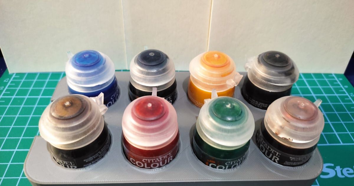 Citadel Pots Paint Tray by Jondav | Download free STL model ...