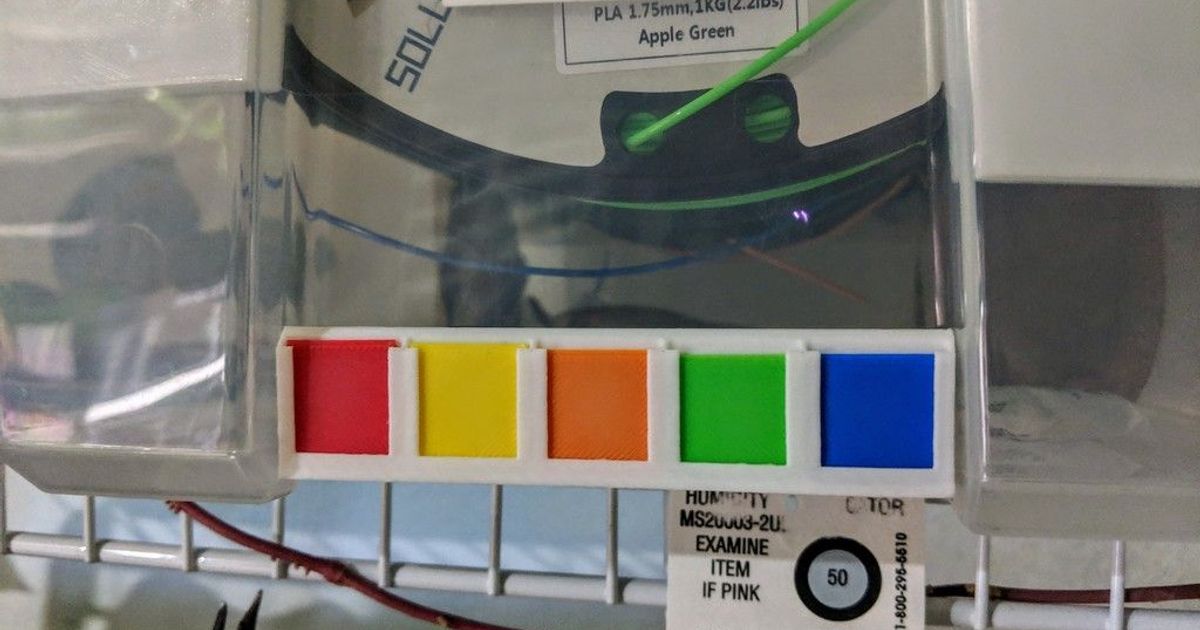 Filament Color Swatch Kit by nullgel | Download free STL model ...