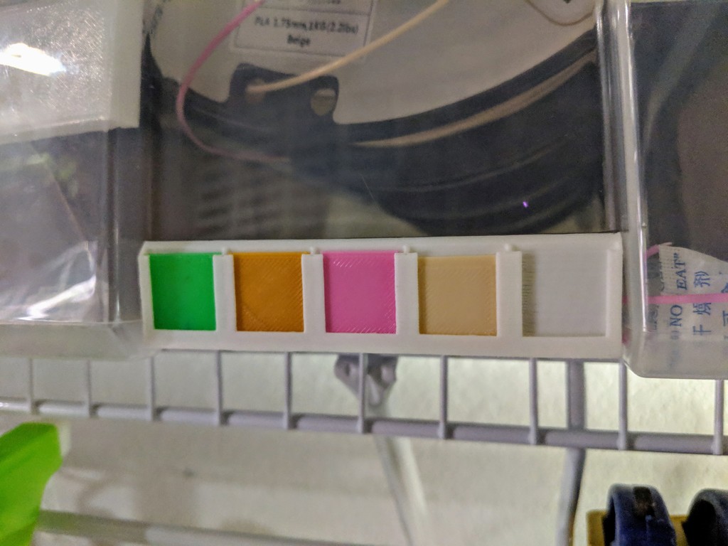 Filament Color Swatch Kit by nullgel | Download free STL model ...
