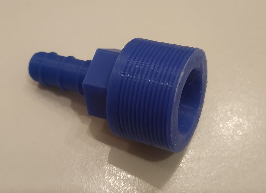 Faucet M24x1 to hose ID 8mm Adapter long by Marcel | Download free STL ...