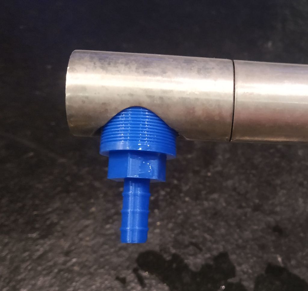 Faucet M24x1 to hose ID 8mm Adapter long by Marcel | Download free STL ...
