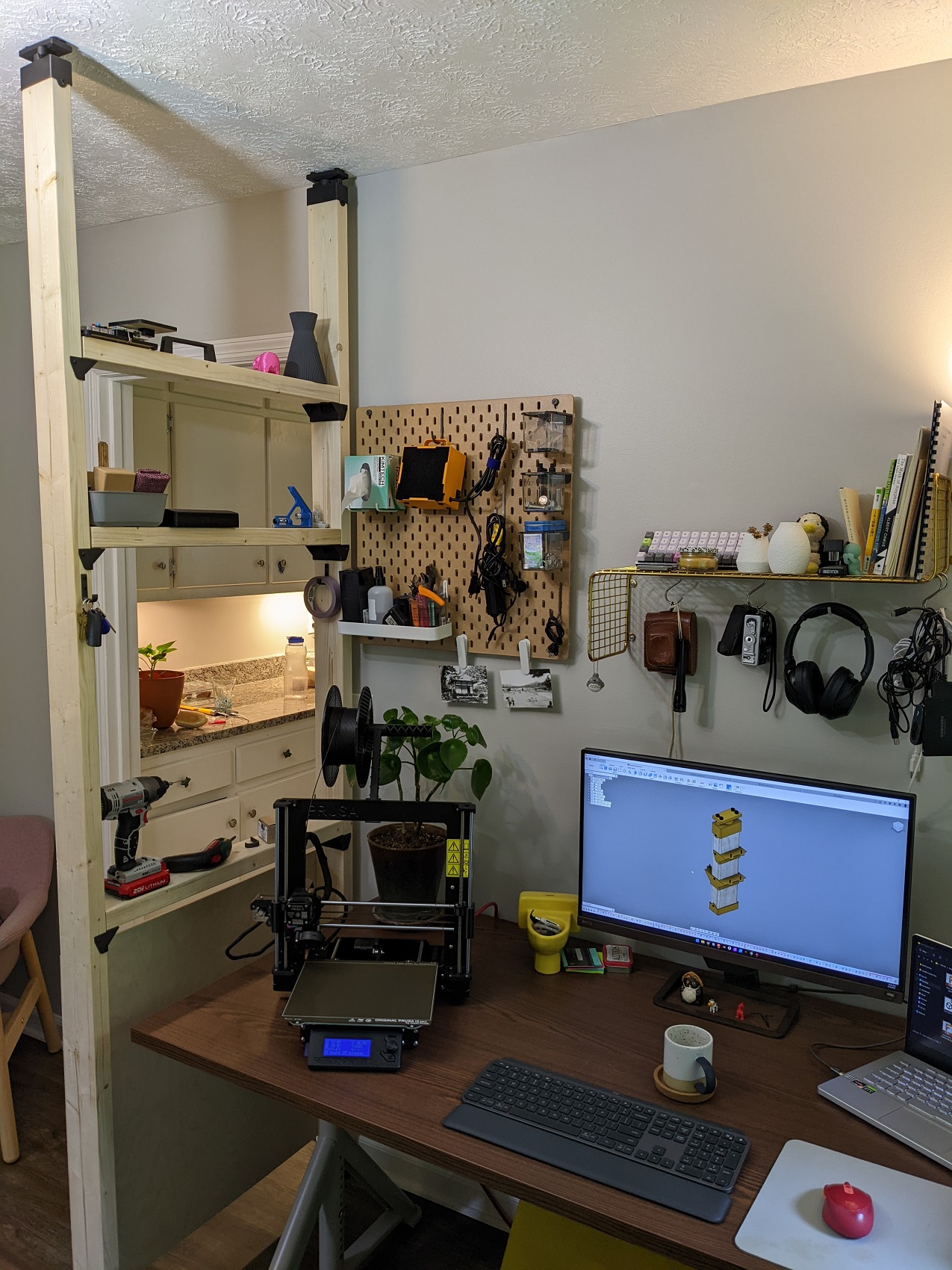 Moveable Partition Wall/Shelf by Connor | Download free STL model ...
