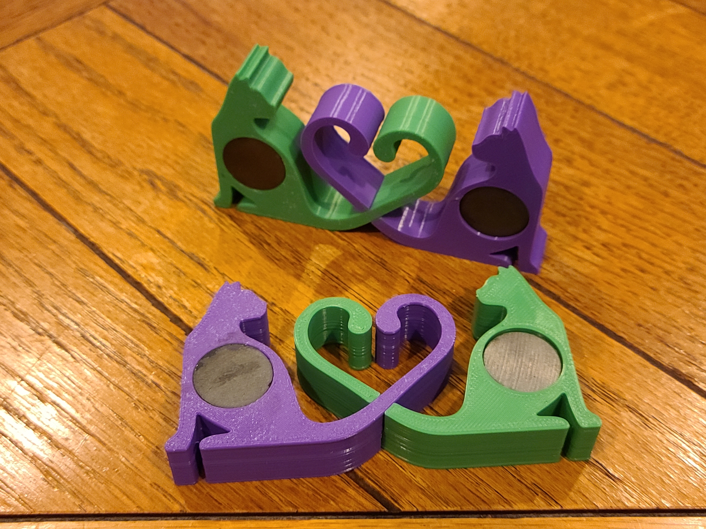 Magnetic Cat Love by MakerDBS | Download free STL model | Printables.com
