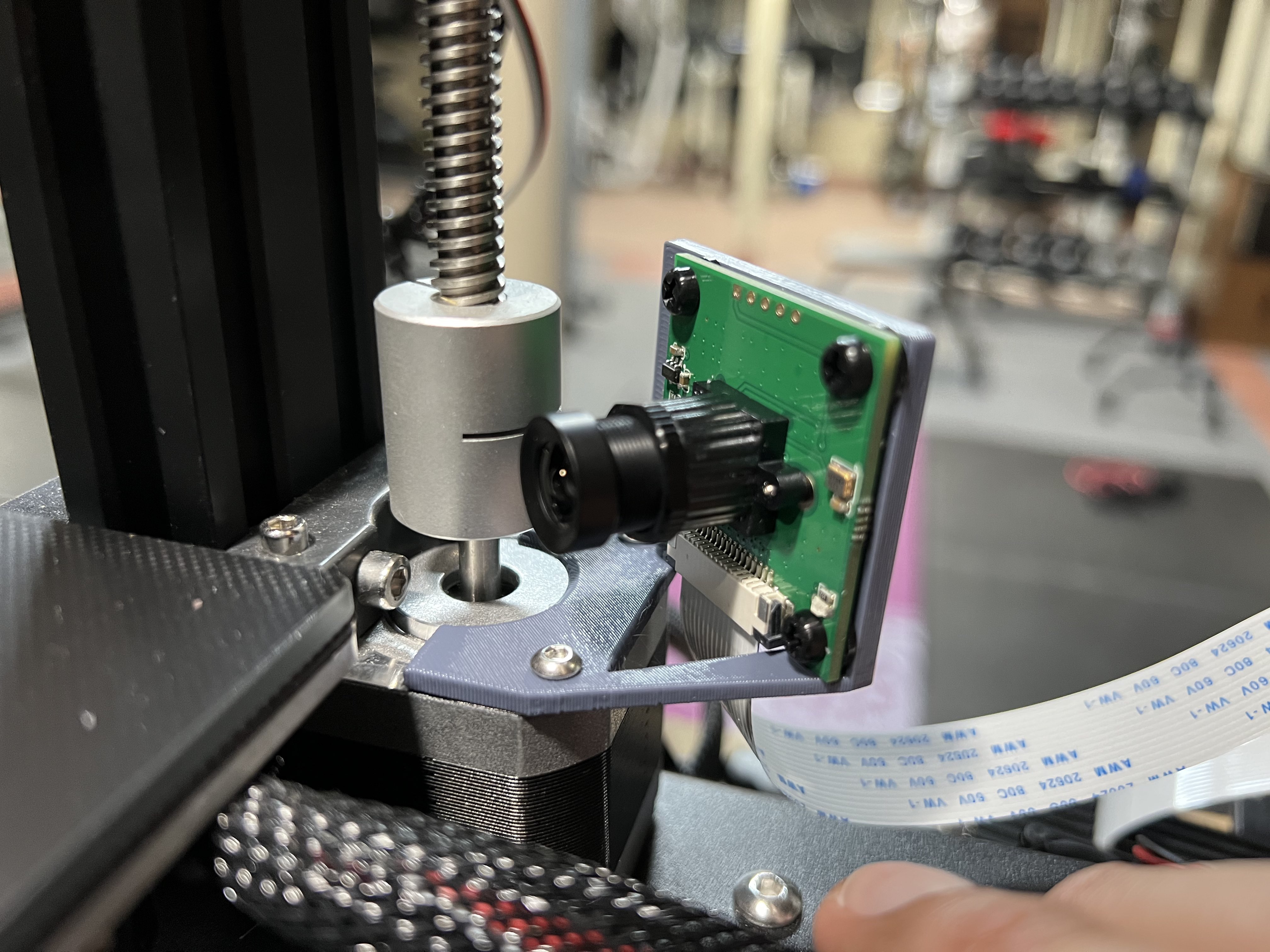 raspberry pi cam mount for nema 17 motor by Koosh | Download free STL ...